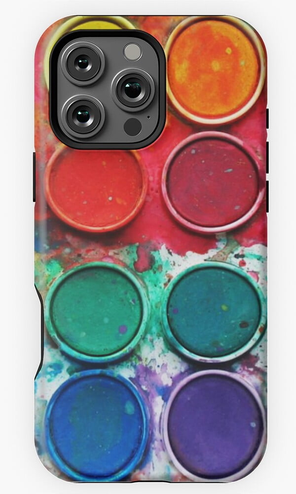 Paintbox Color Palette Art Phone Case for iPhone 16 15 14 13 12 11 Pro ...