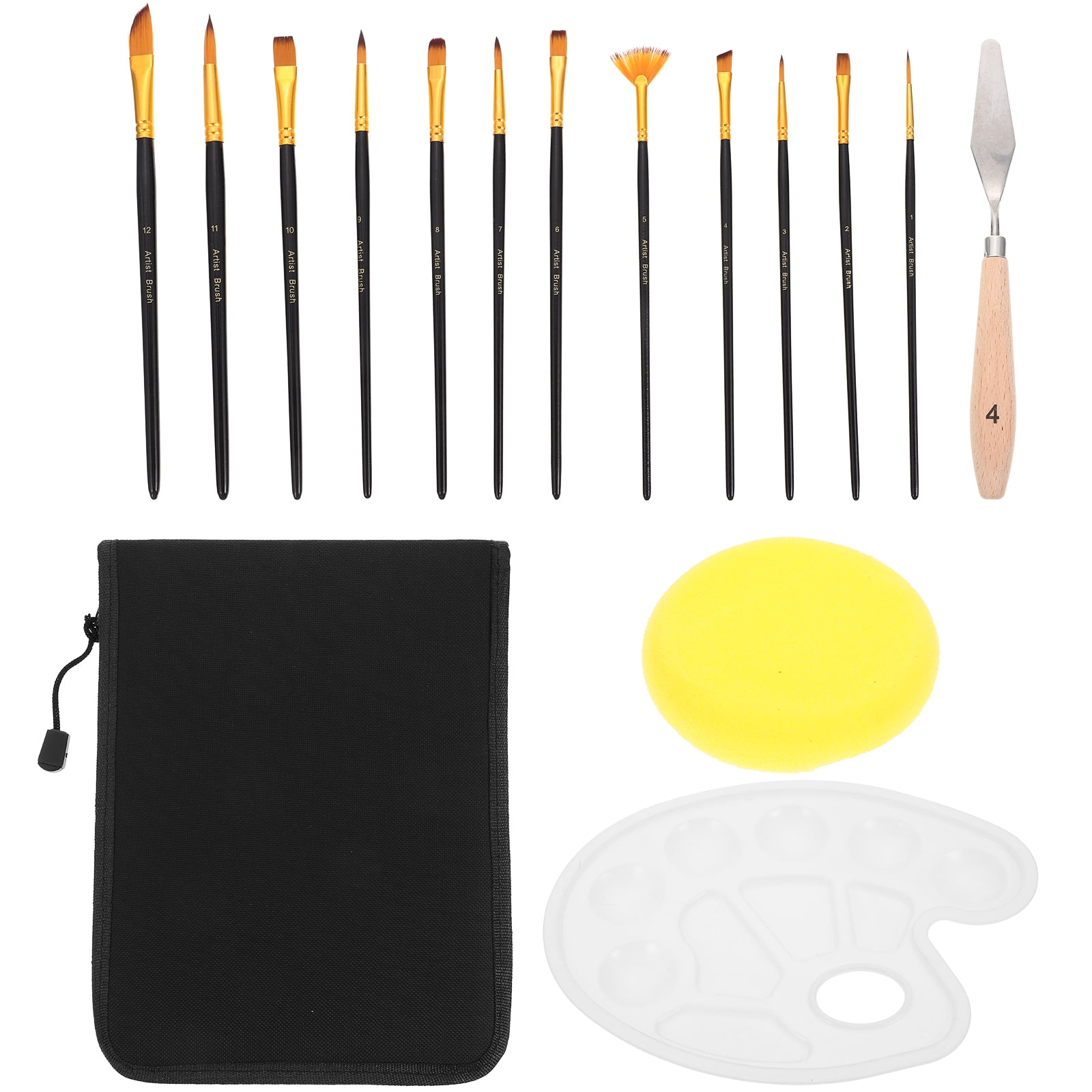1 Set Professional Art Paint Kit Watercolor Tools Black - Walmart.com