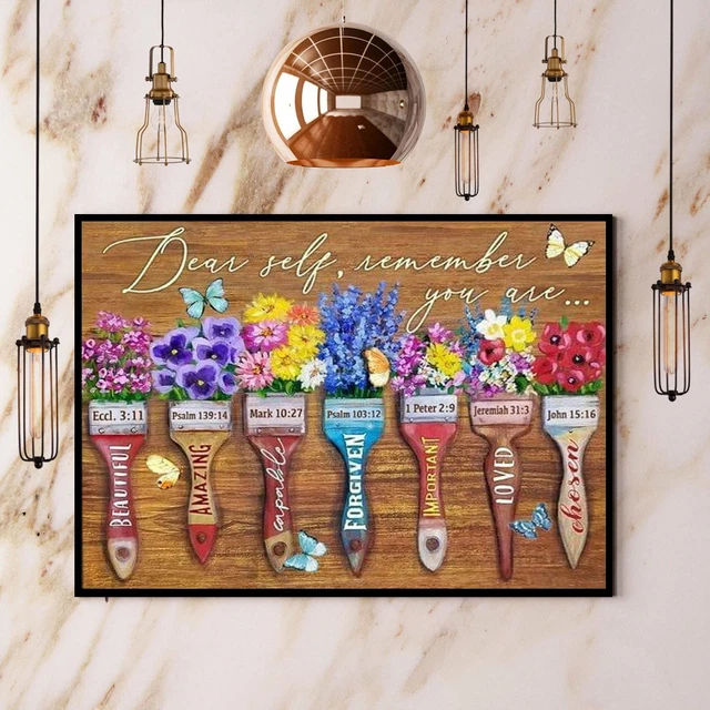 Paintbrush Dear Self Remember You Are Beautiful Amazing Loved Paper ...