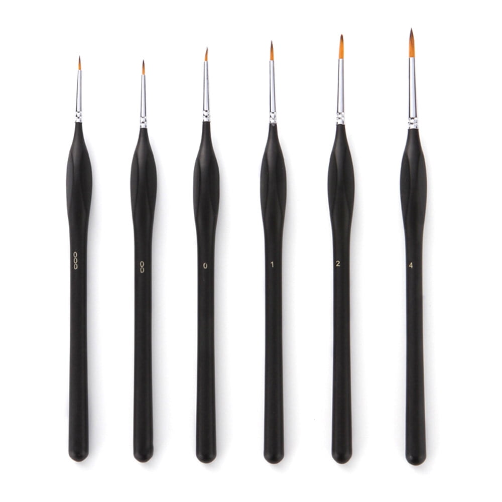 Paintbrush,Detail Paint Brushes 6pcs Professional Fine Watercolor Nail ...