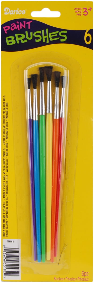 Paintbrush Set Assorted Colors - Walmart.com