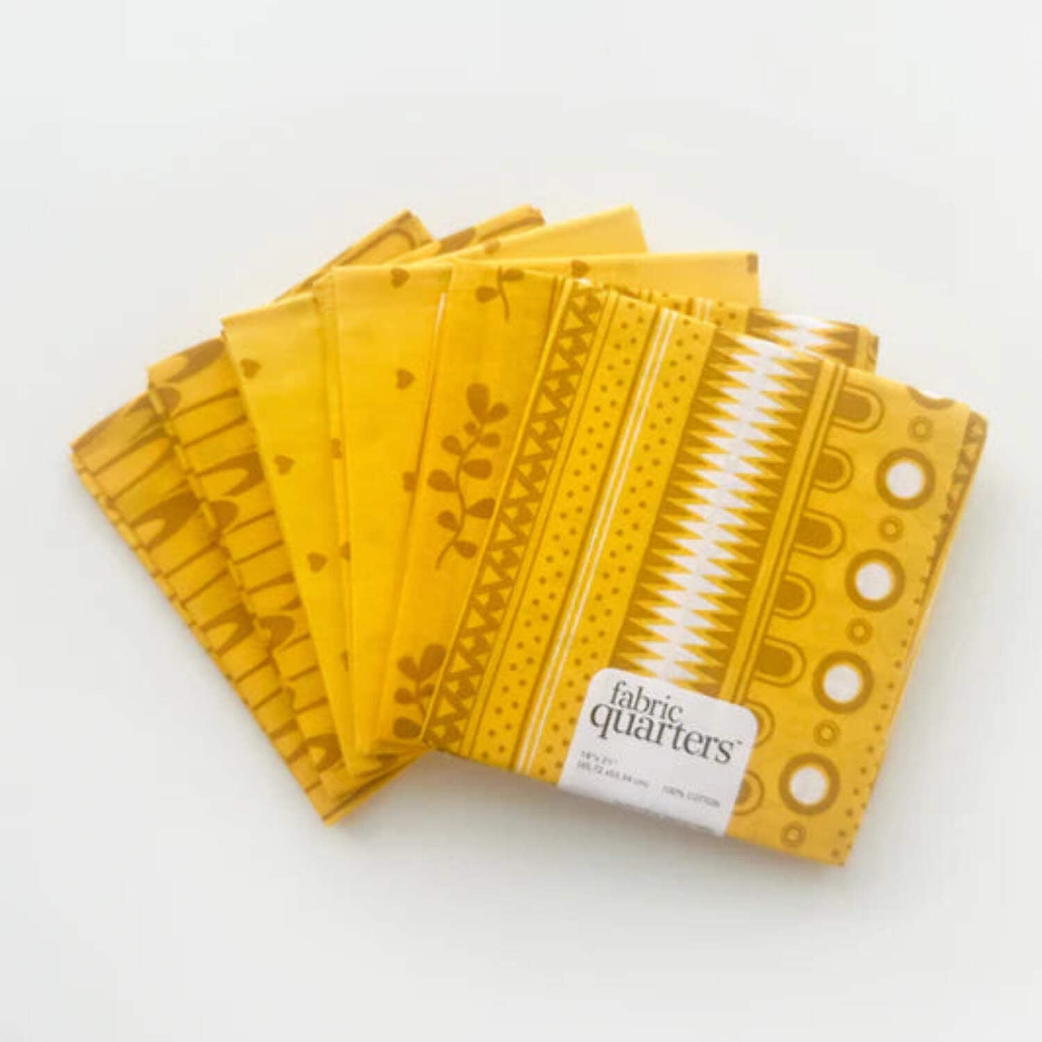 Paintbrush Studio 6 Fat Quarters - 3 Prints x 2 of Each Yellow ...