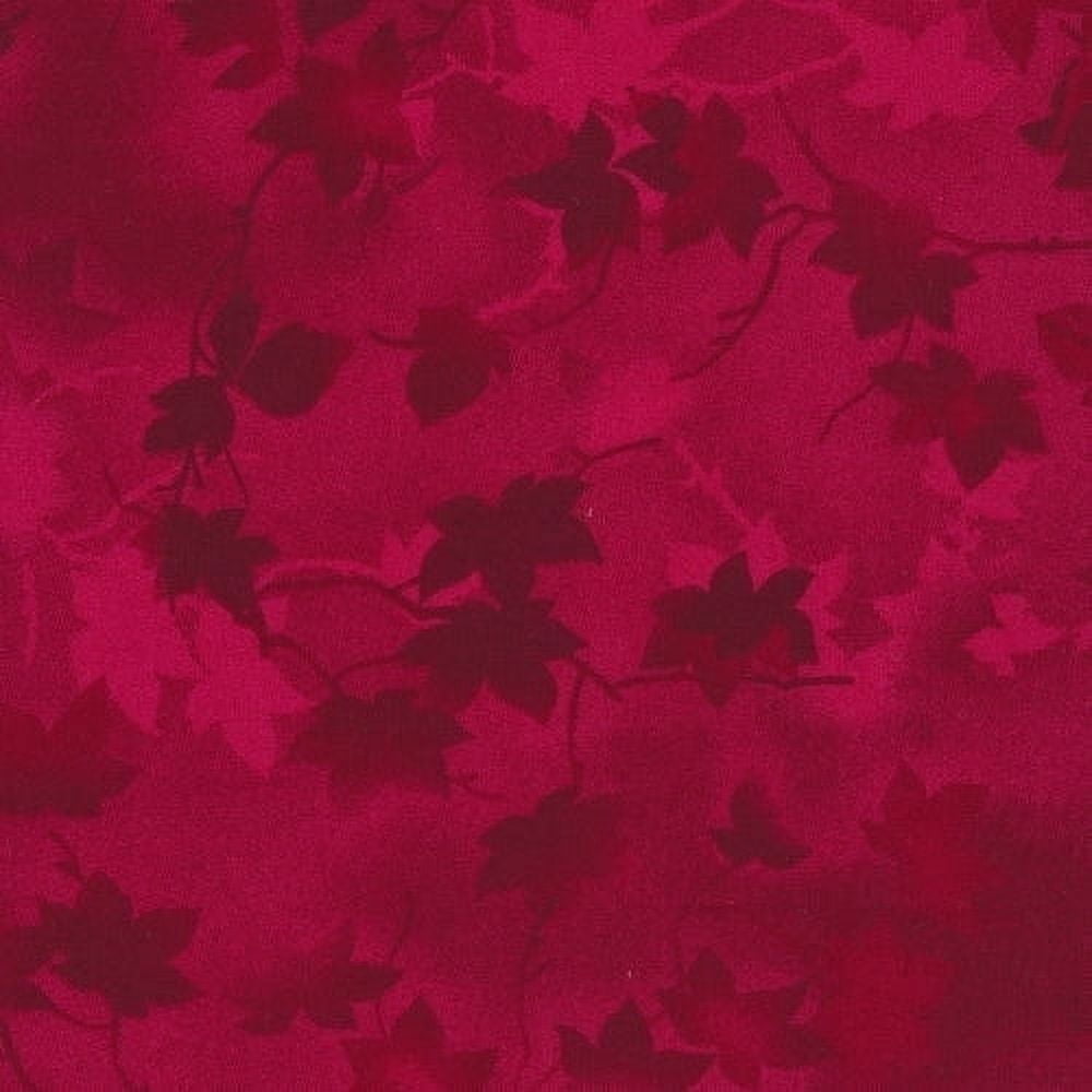 Paintbrush Studio Fabri-Quilt 118 Inch Wide Ivy - Red Quilt Back ...