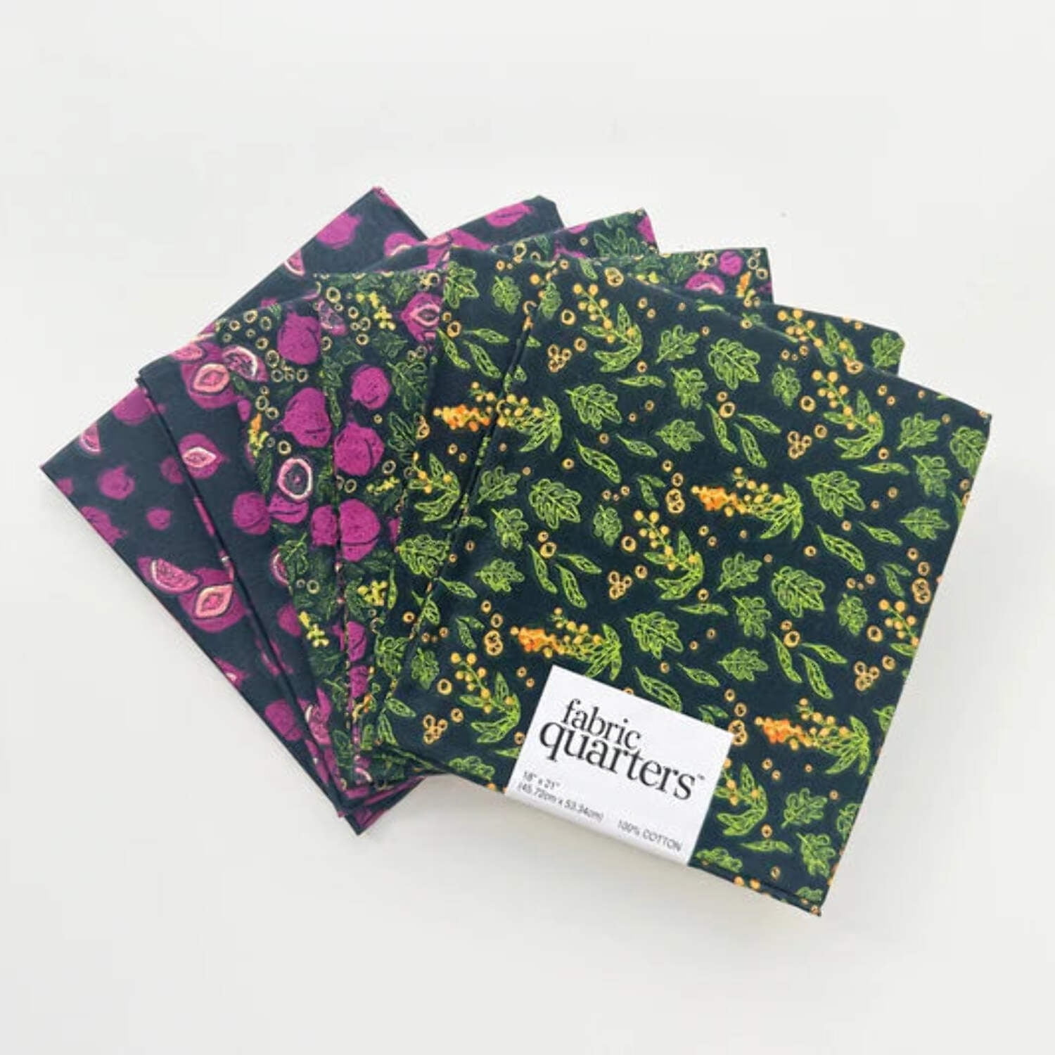 Paintbrush Studio 6 Fat Quarters - 3 Prints x 2 of Each Pomegranate 100 ...