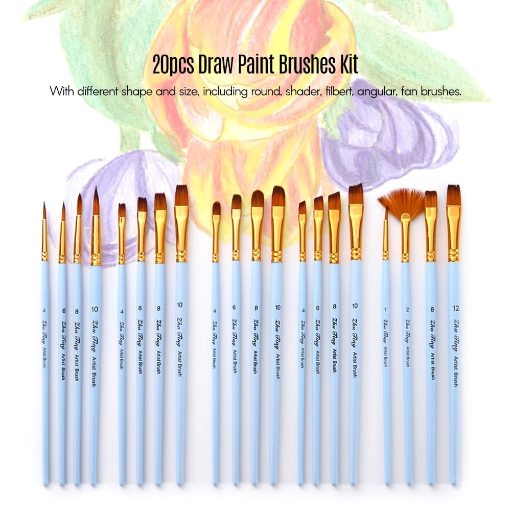 Paintbrush,Watercolor Brushes Supplies Watercolor Oil Art Set Kit Paintbrush Kit Paintbrush ...