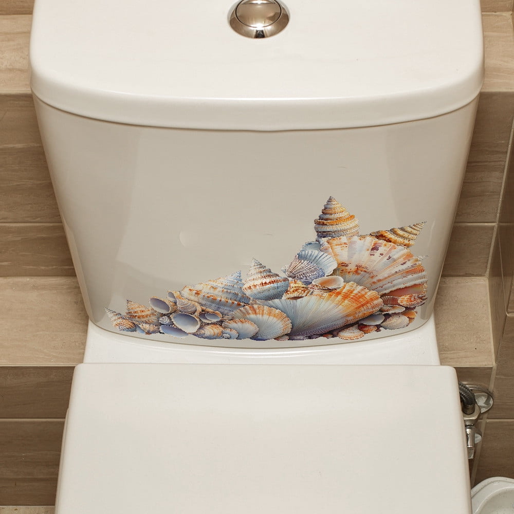 Painted Bathroom Sticker Self Adhesive Toilet Beautification Decor ...