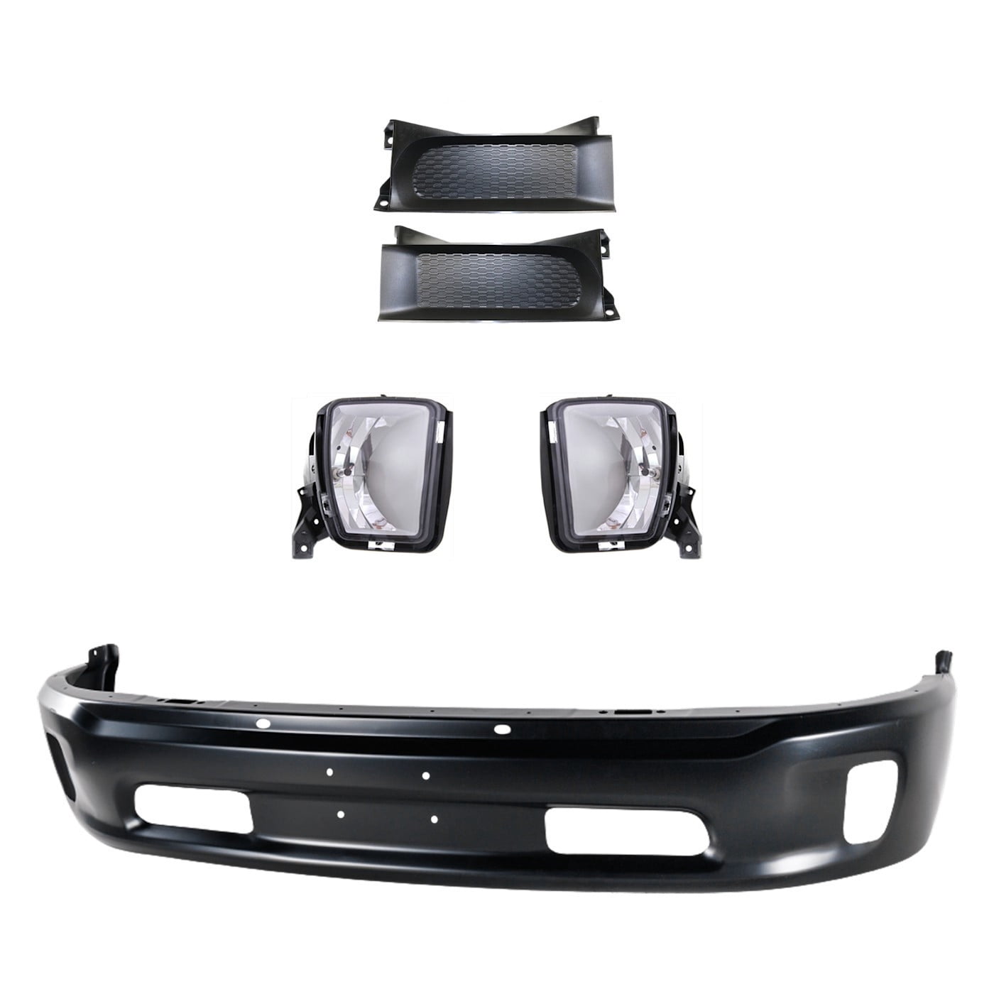 Painted Black Front Lower Bumper Face Bars for For Ram 1500 for Classic ...