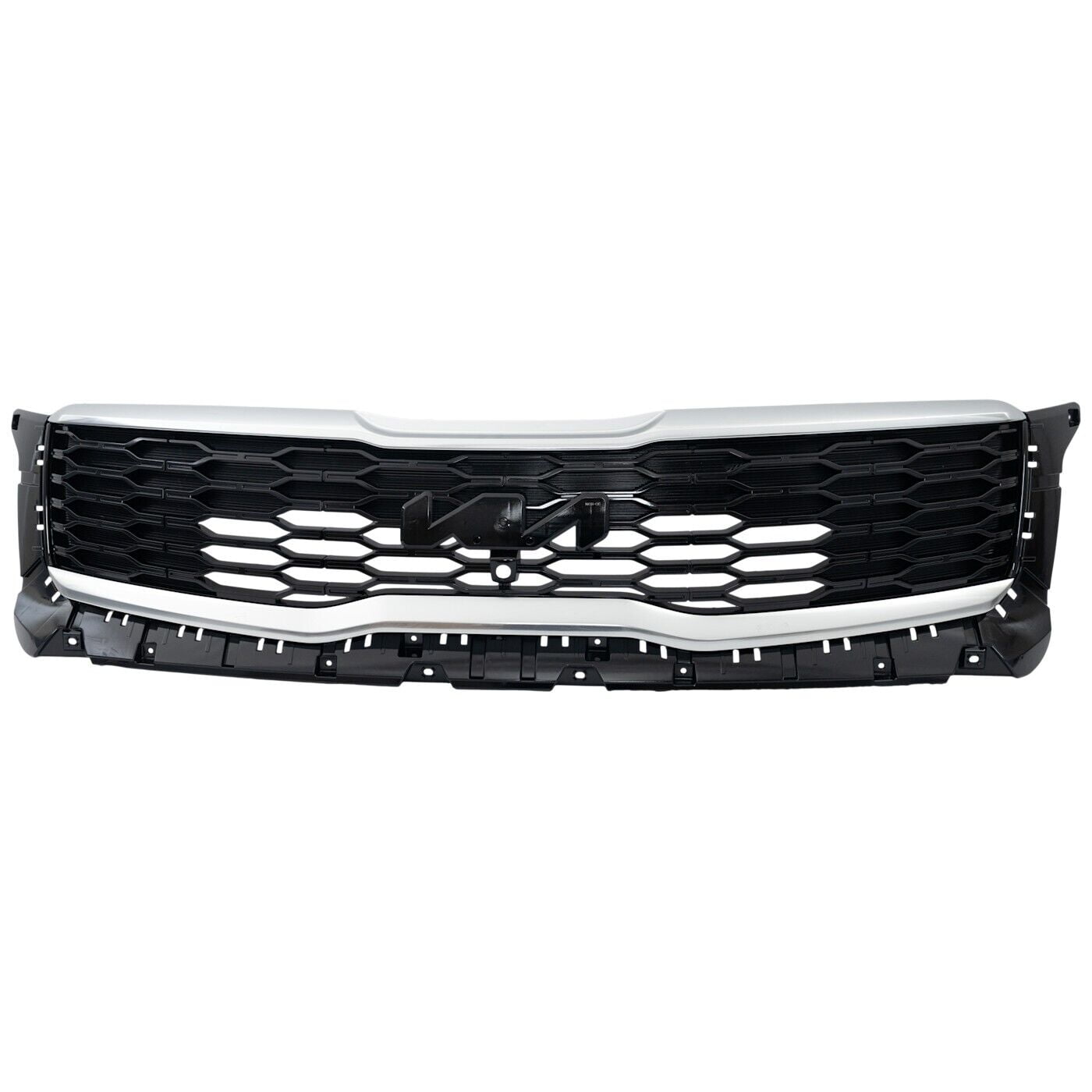 Painted Black With Chrome Insert Grille Assembly for 2022 for Kia for ...