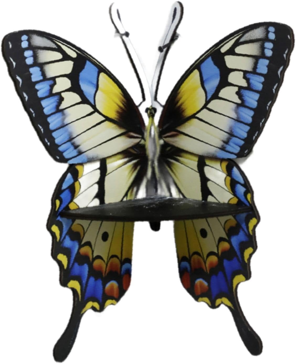 Painted Butterfly Corner Shelf, Wood Floating Shelf, Decorative Wall ...