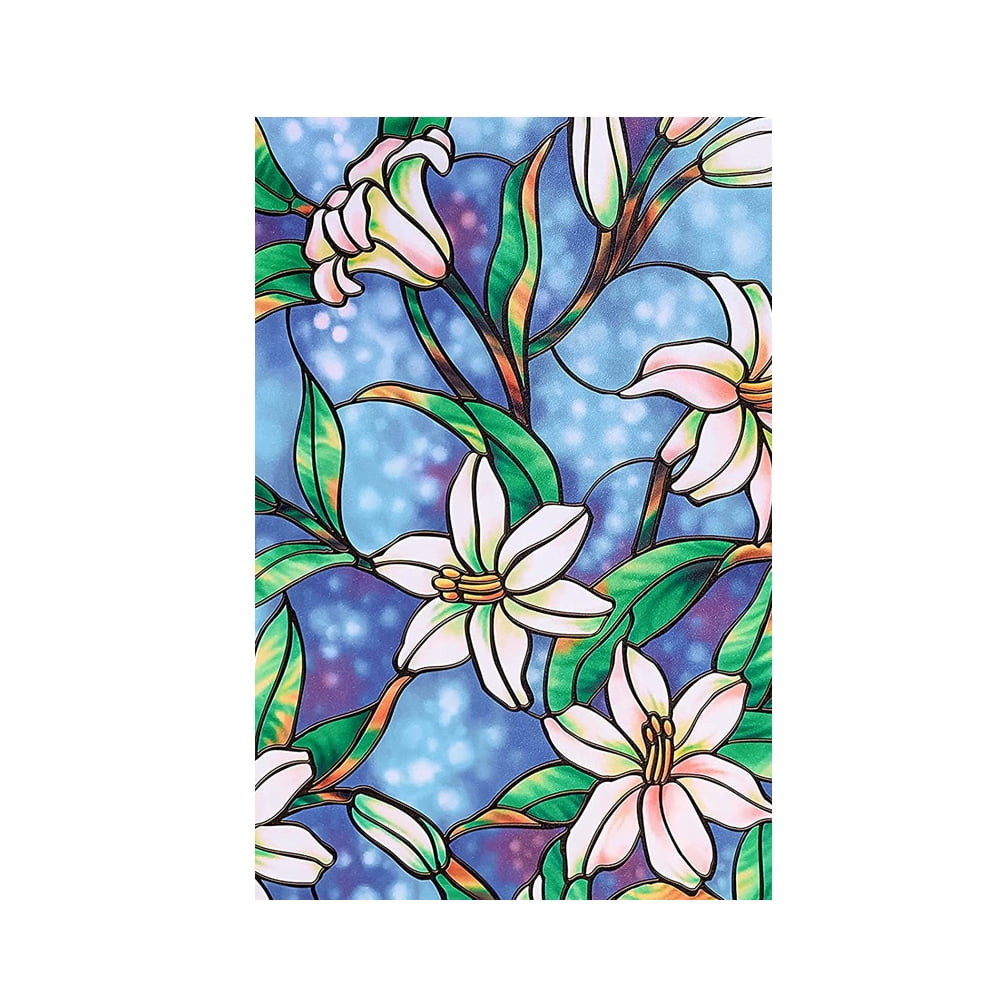 Painted Cellophane Without Adhesive Orchid Hued Electrostatic Glass ...