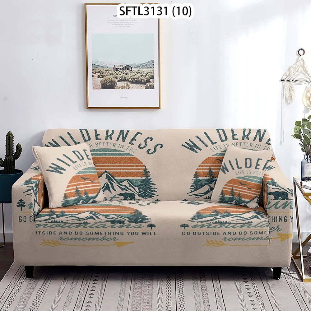Painted Cover Sofa L Shape Anti-Dust Corner Shaped Chaise Elastic Sofa ...