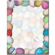 Current Basket Border Easter Letter Papers - Set of 25 Spring ...