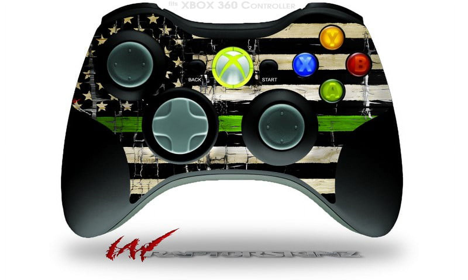 Painted Faded and Cracked Green Line USA American Flag - Decal Style ...