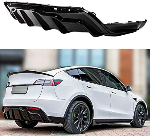 Painted Full Gloss Black Aggressive Shark Fin Style Rear Bumper ...