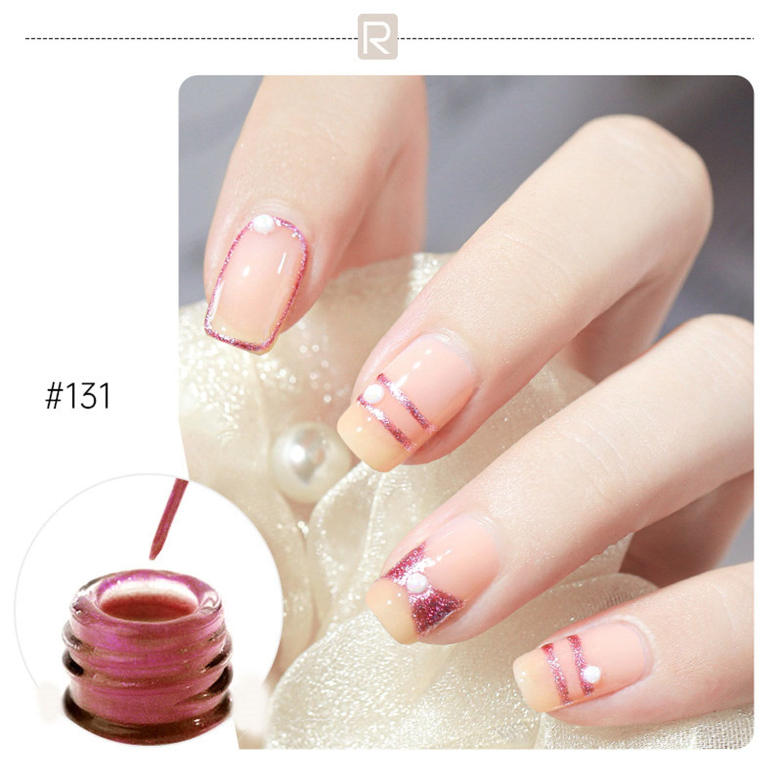 Painted Gel Nail Polish With Brush Nail Wire Drawing Gel For Line ...