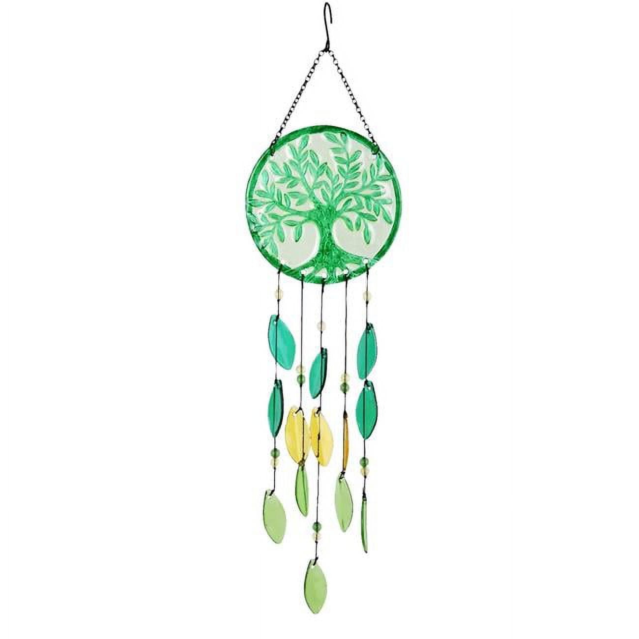 Painted Glass & Metal Tree of Life Wind Chime - Walmart.com