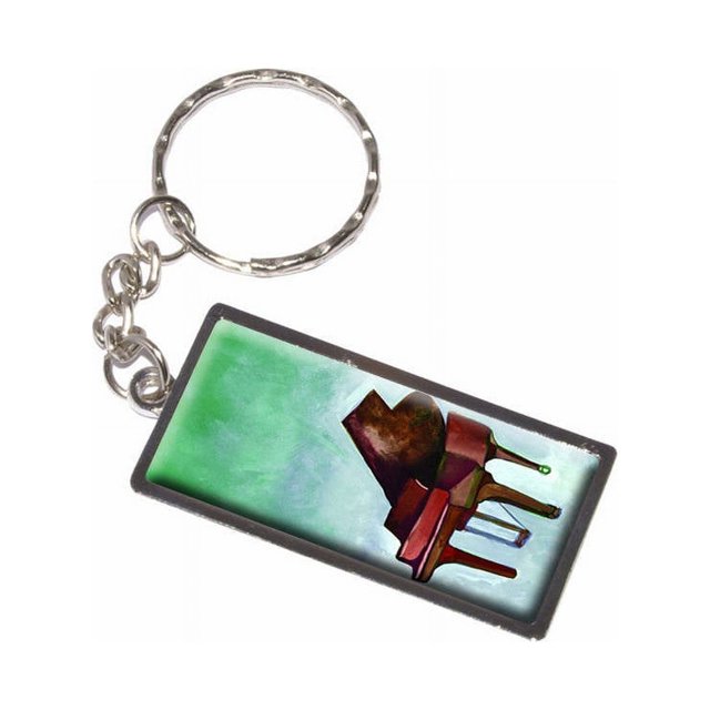 Painted Grand Piano Neutrals Music Musician Keychain Key Chain Ring ...