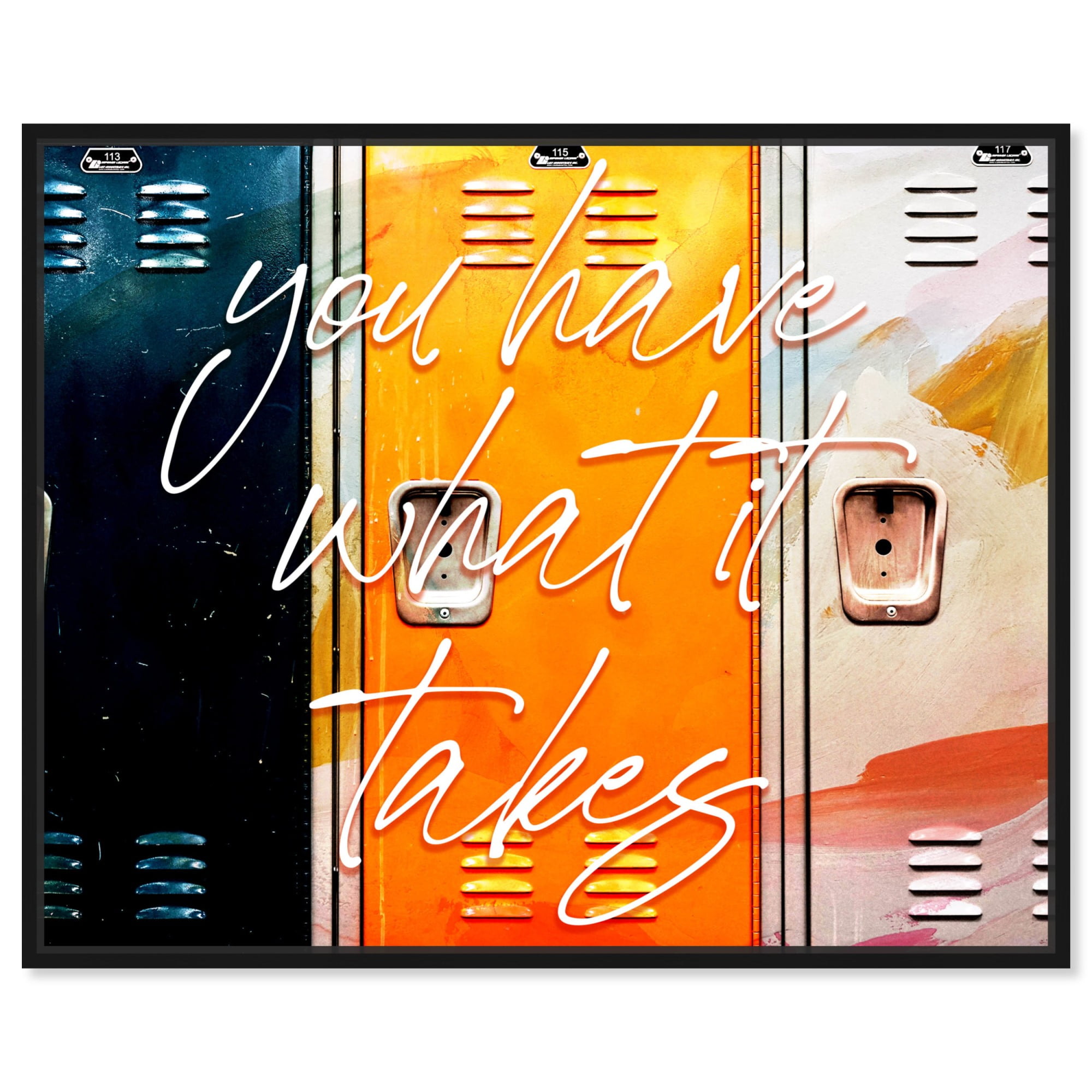 Painted Lockers Canvas Motivational Quotes For Men Print By Notoriart ...