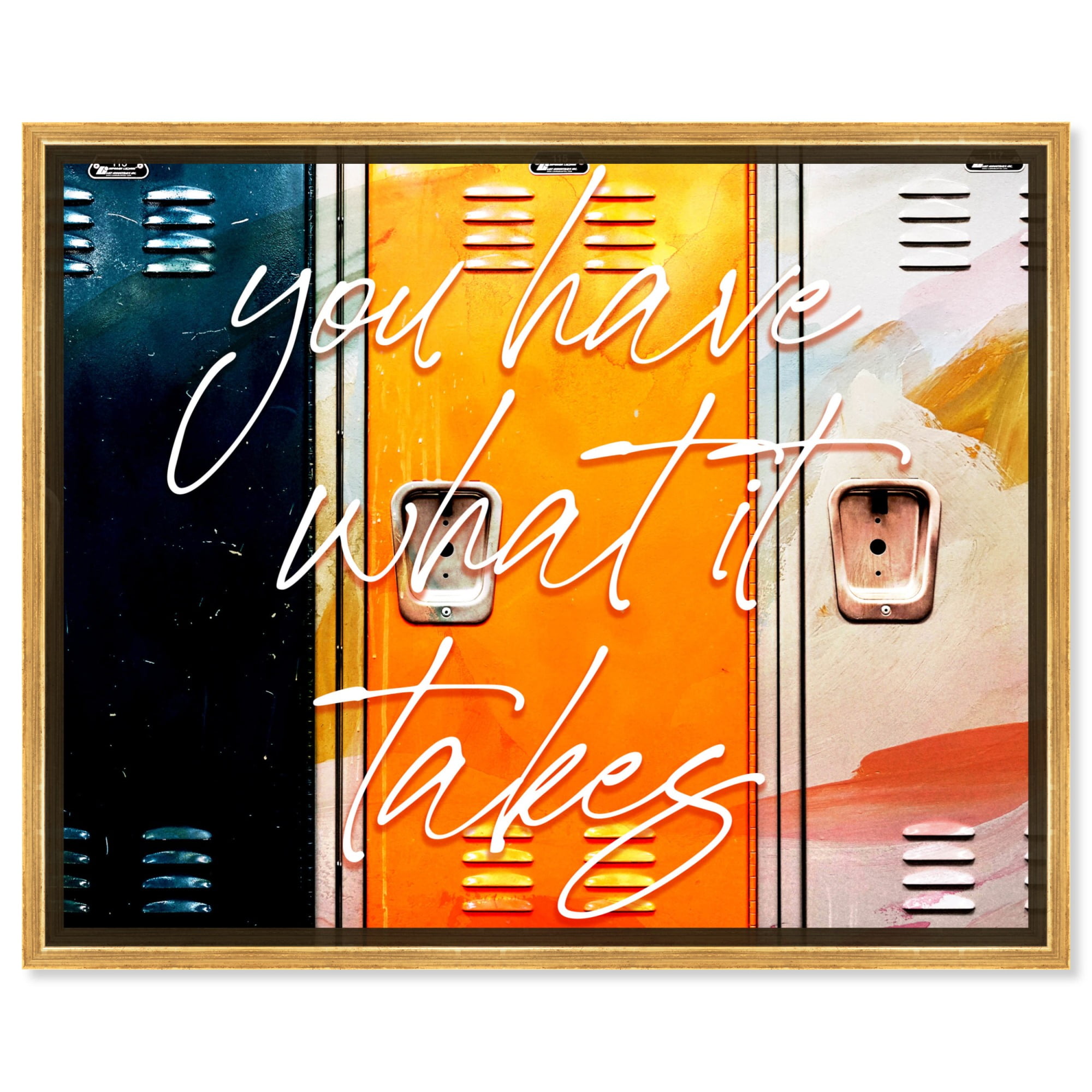 Painted Lockers Canvas Motivational Quotes For Men Print By Notoriart ...