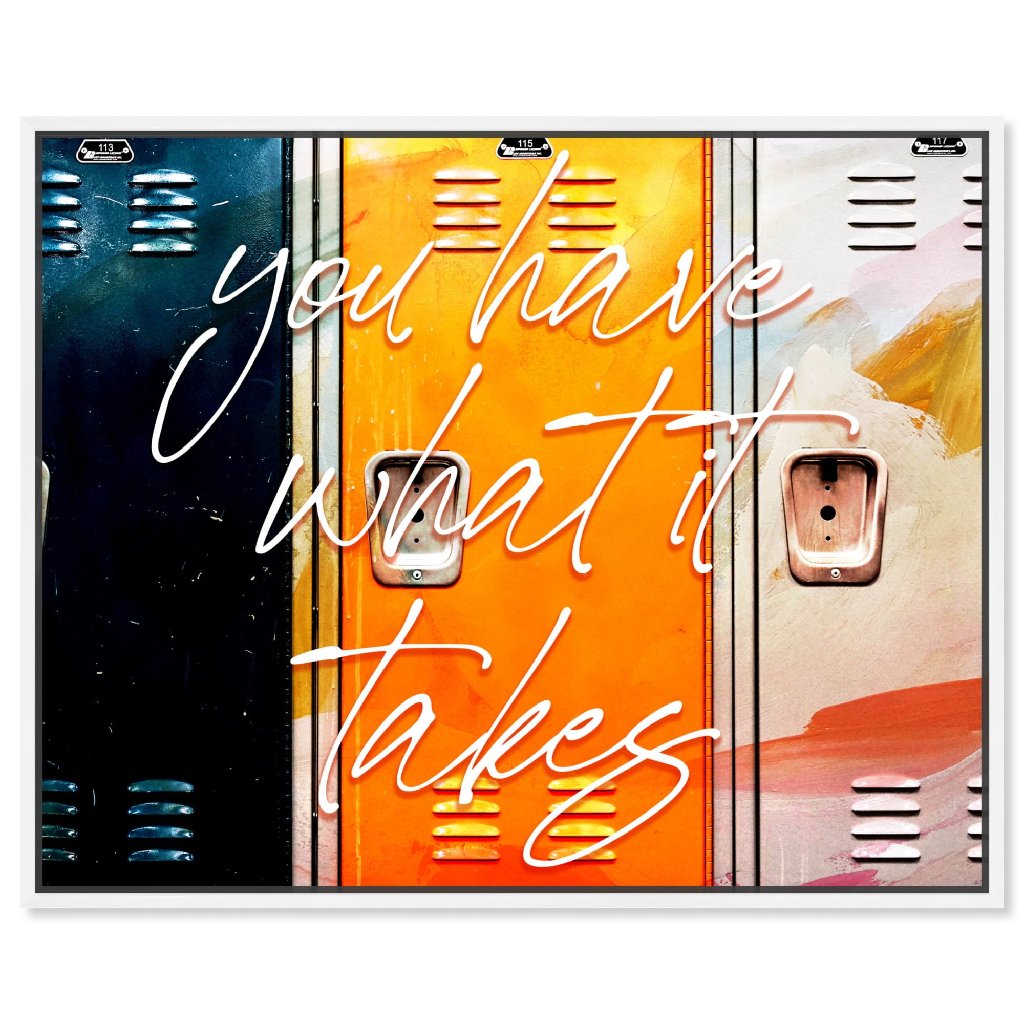 Painted Lockers Canvas Motivational Quotes For Men Print By Notoriart ...