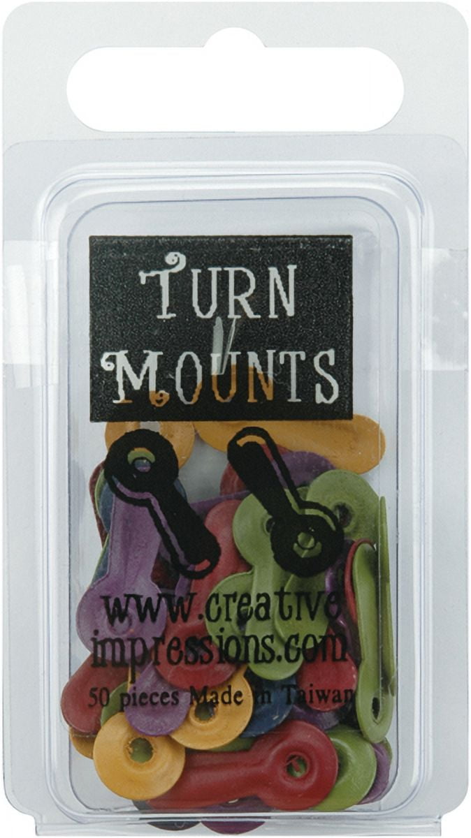 Painted Metal Turn Mounts 50/Pkg-Matte Heritage - Walmart.com