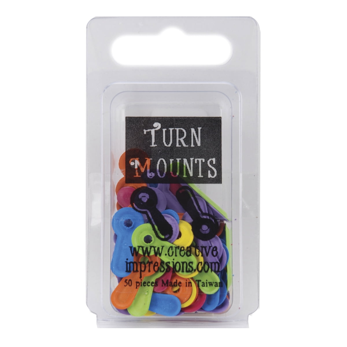 Painted Metal Turn Mounts 50/Pkg-Tropical - Walmart.com