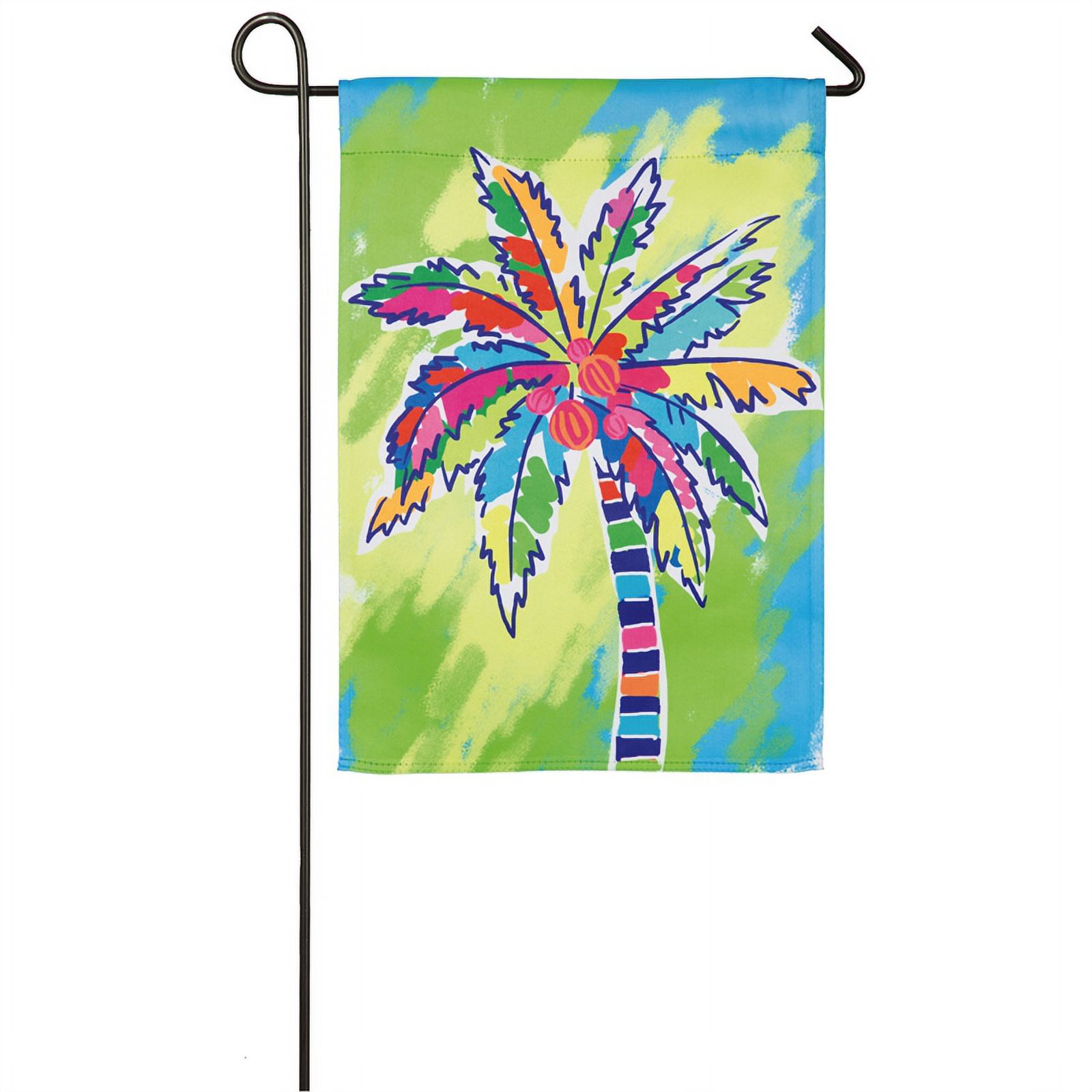 Painted Palm Tree Garden Suede Flag - Walmart.com