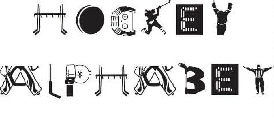 Painted Pastimes Sports Home Decor, Hockey Alphabet and Matching Game ...
