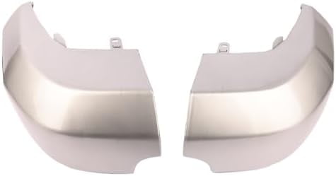 Painted Silver Rear Bumper End Caps Cover LH+RH Pair Compatible With ...