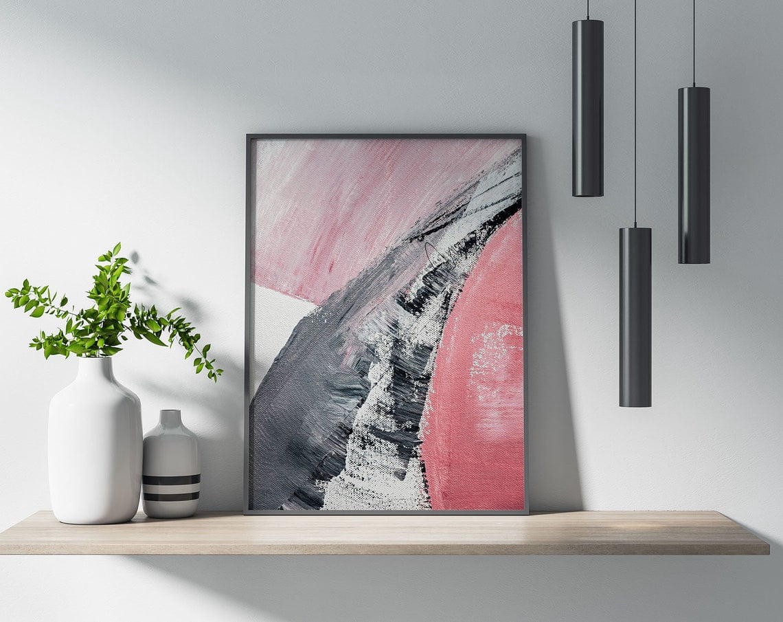 Painted With Texture Poster, Poster, Poster Print, Wall Decor, Abstract ...