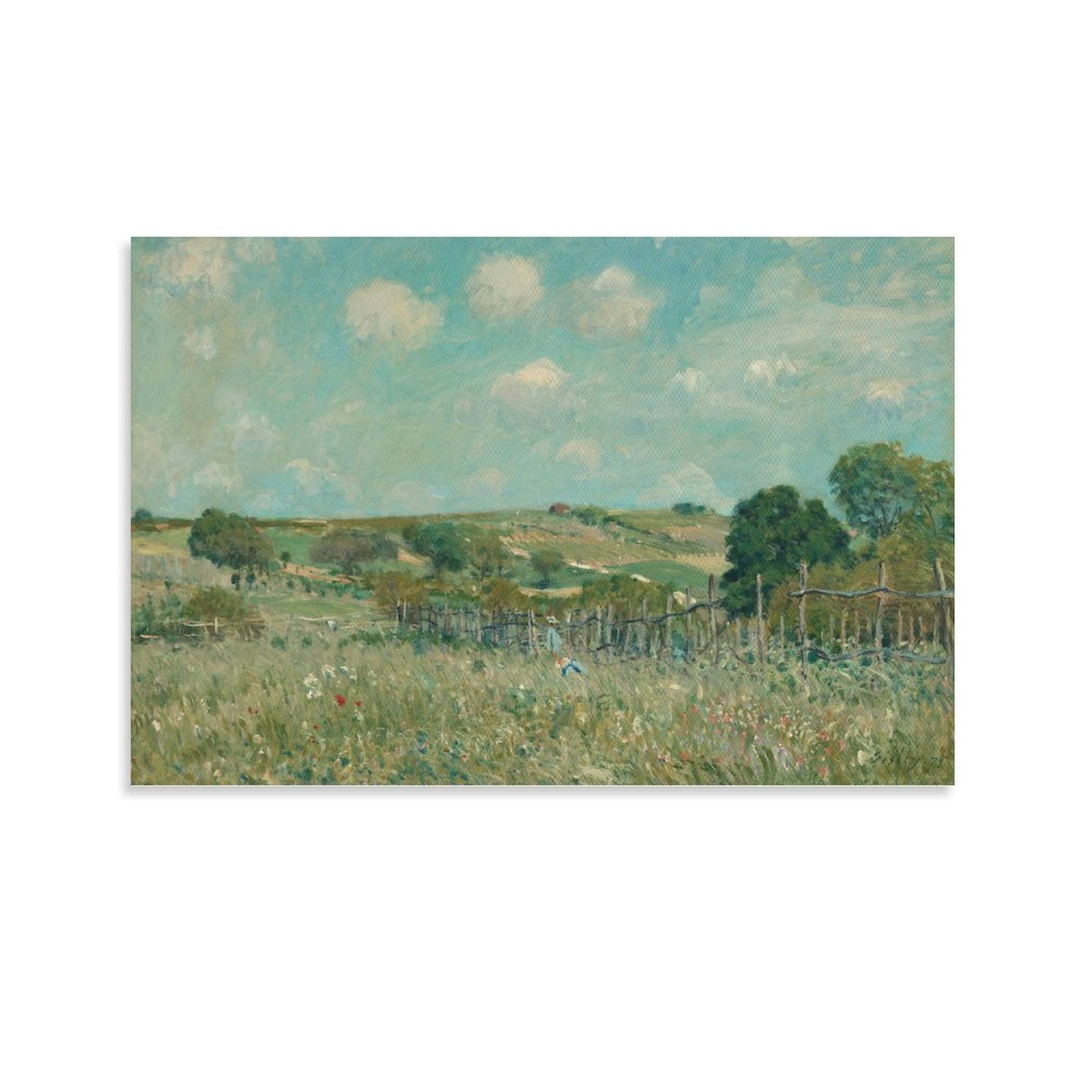Painter Alfred Sisley Meadow Poster Artworks Canvas Poster Room ...