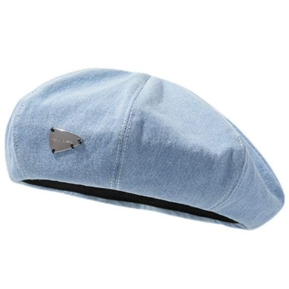 Painter Hat Denims with British Elegant Charm 2000s Style for Women and ...