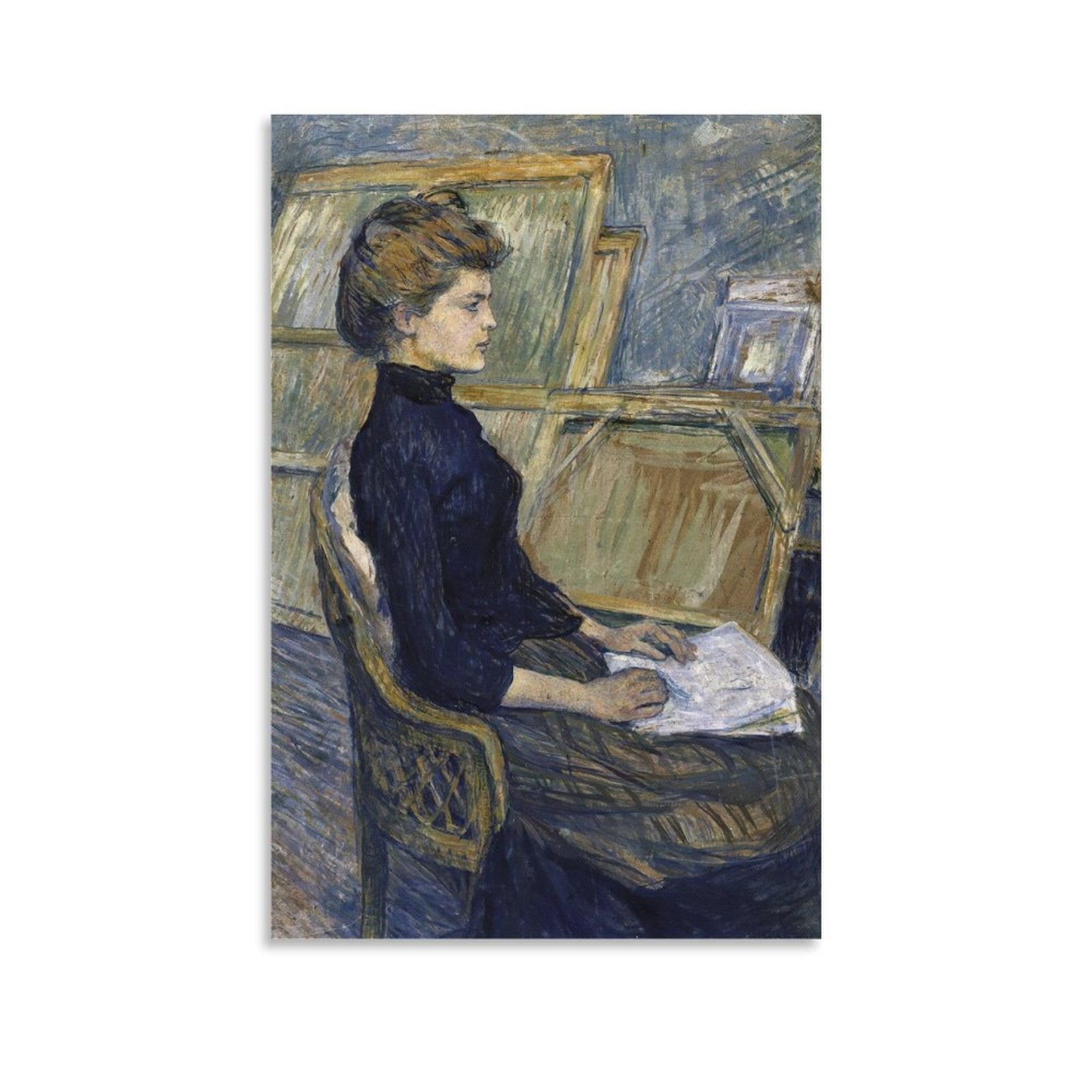 Painter Henri De Toulouse-Lautrec Famous Helen Valli Posters Home Decor ...