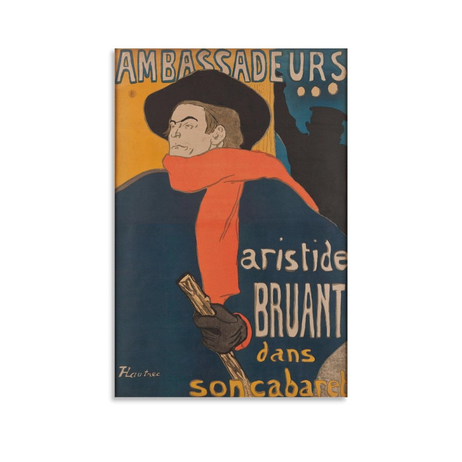 Painter Henri De Toulouse-Lautrec Famous Paintings Ambassadeurs ...