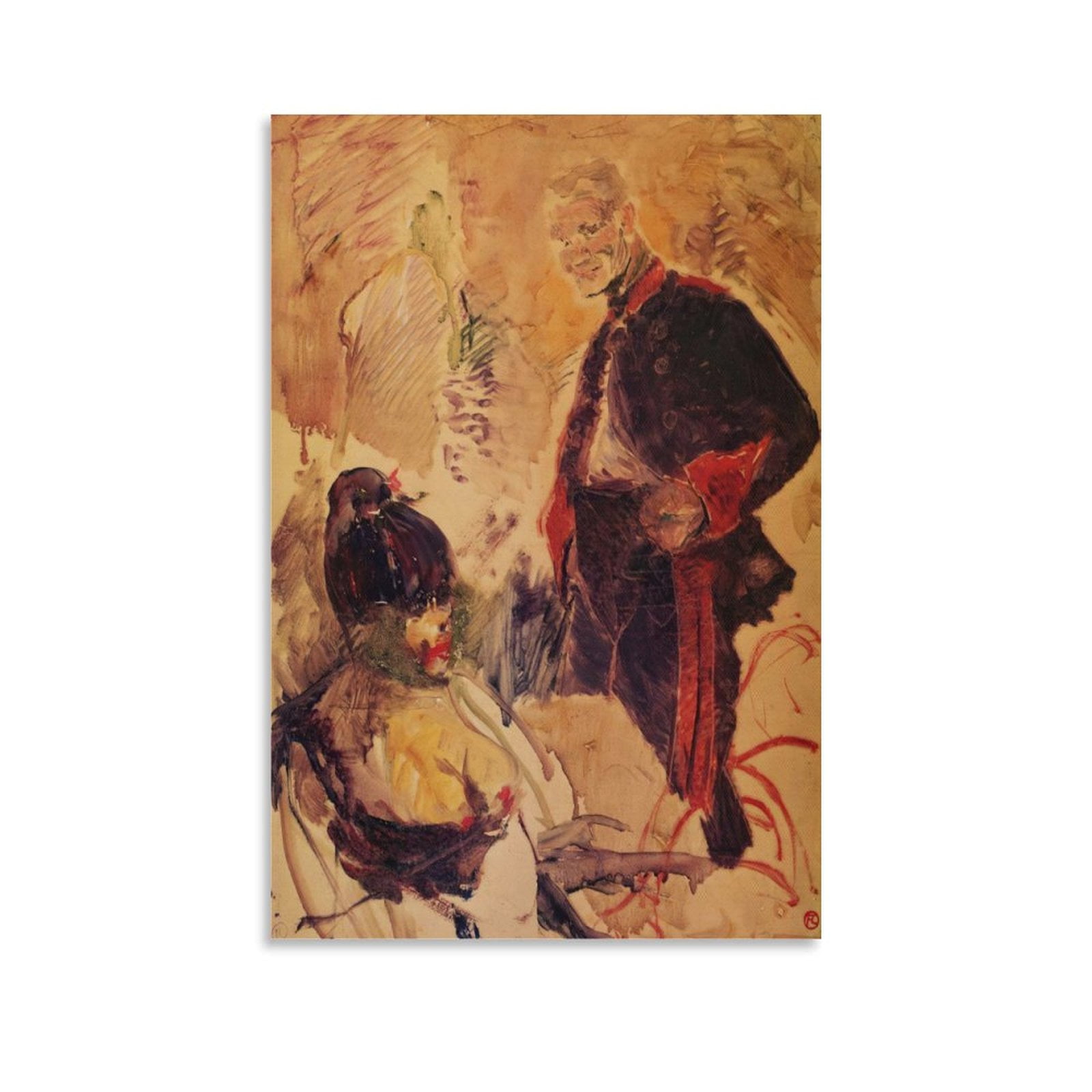 Painter Henri De Toulouse-Lautrec Famous Paintings Artilleryman And ...