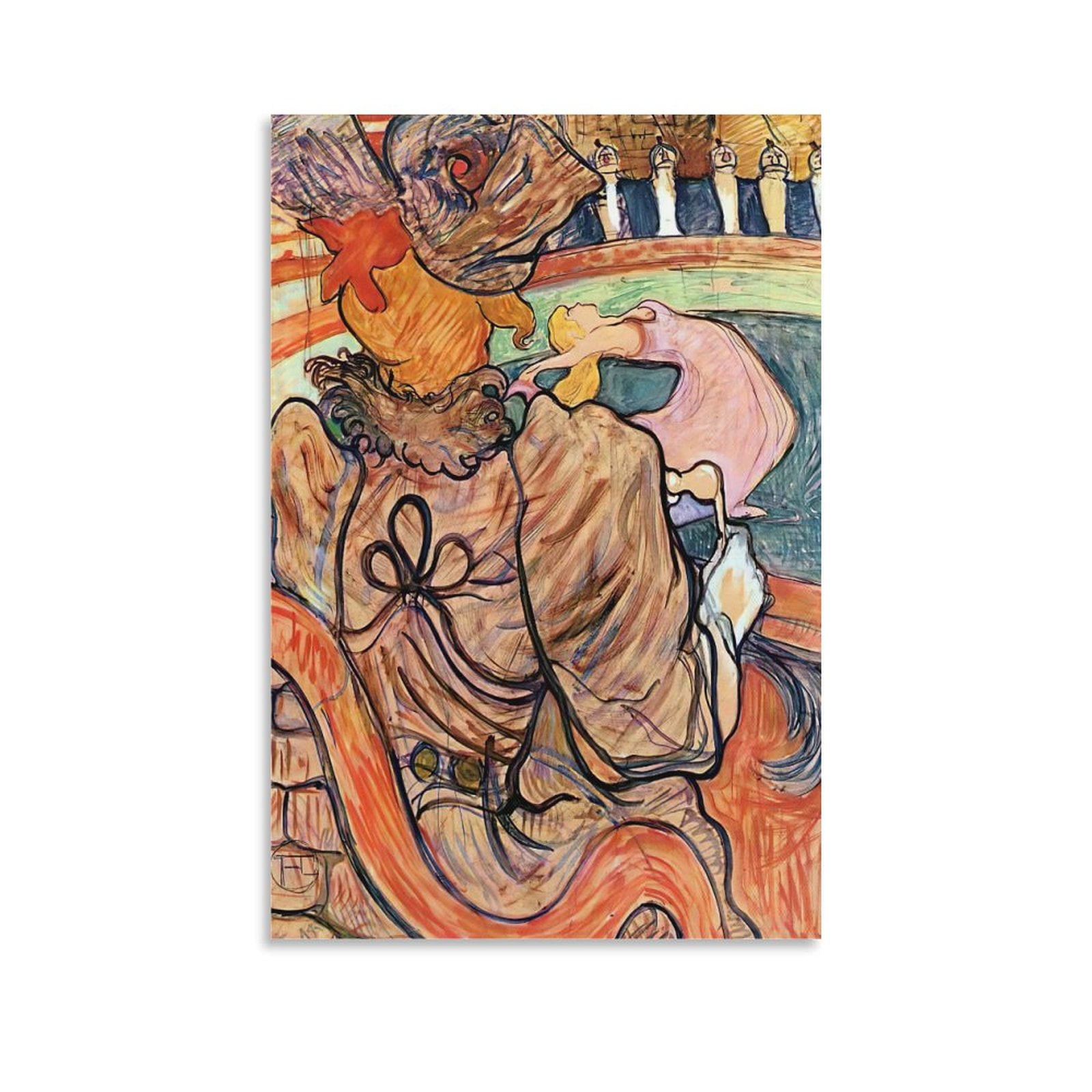 Painter Henri De Toulouse-Lautrec Famous Paintings Circus Dancer ...