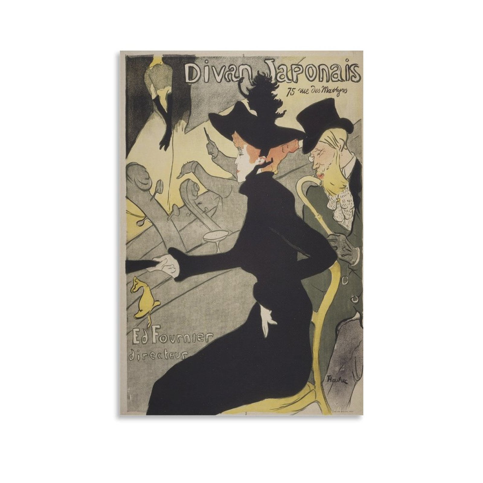 Painter Henri De Toulouse-Lautrec Famous Paintings Divan Japonais ...
