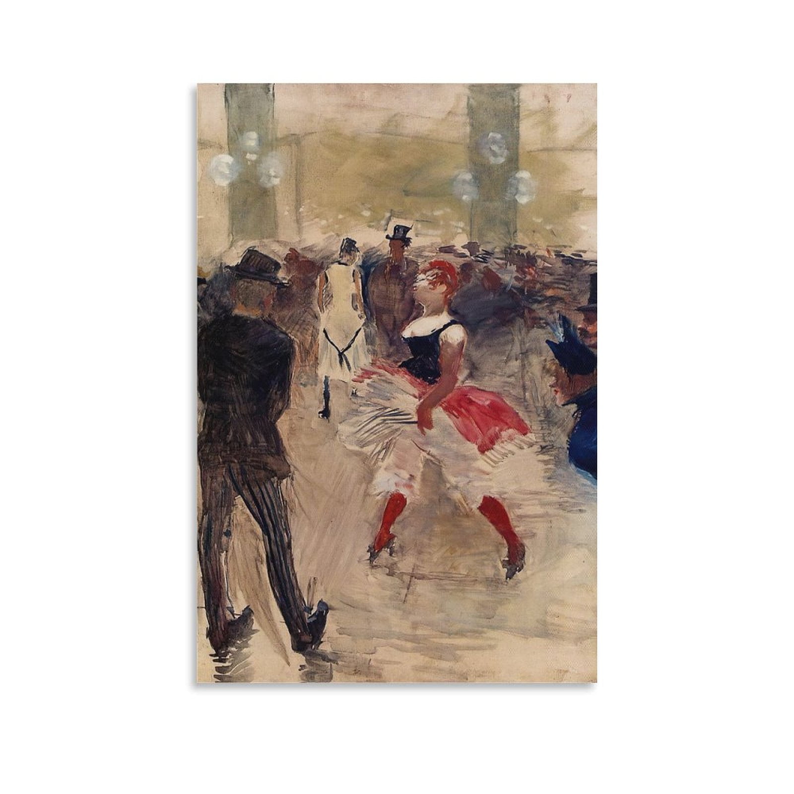 Painter Henri De Toulouse-Lautrec Famous Paintings Elysee Montmartre ...