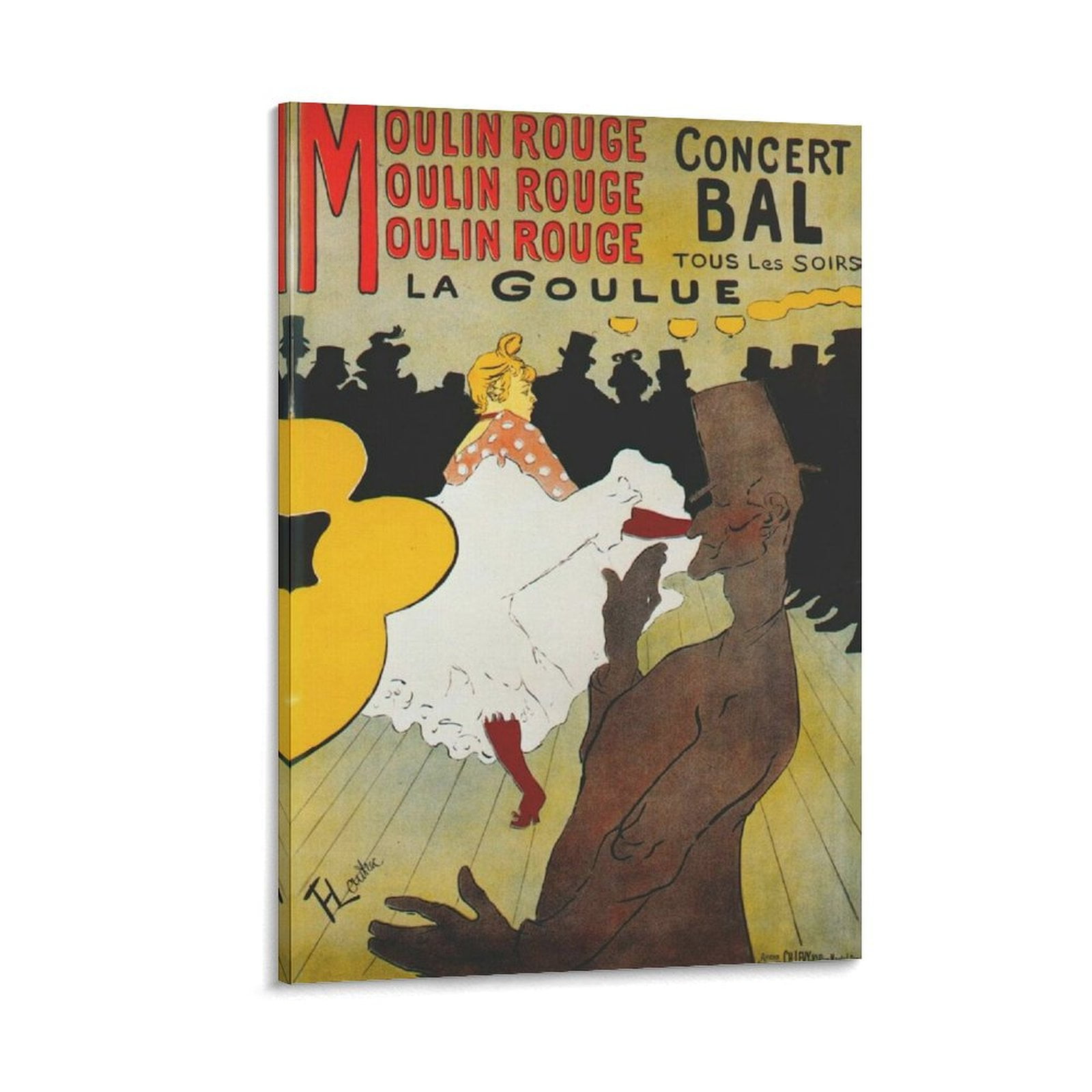 Painter Henri De Toulouse-Lautrec Masterpiece Moulin Rouge La Goulue ...