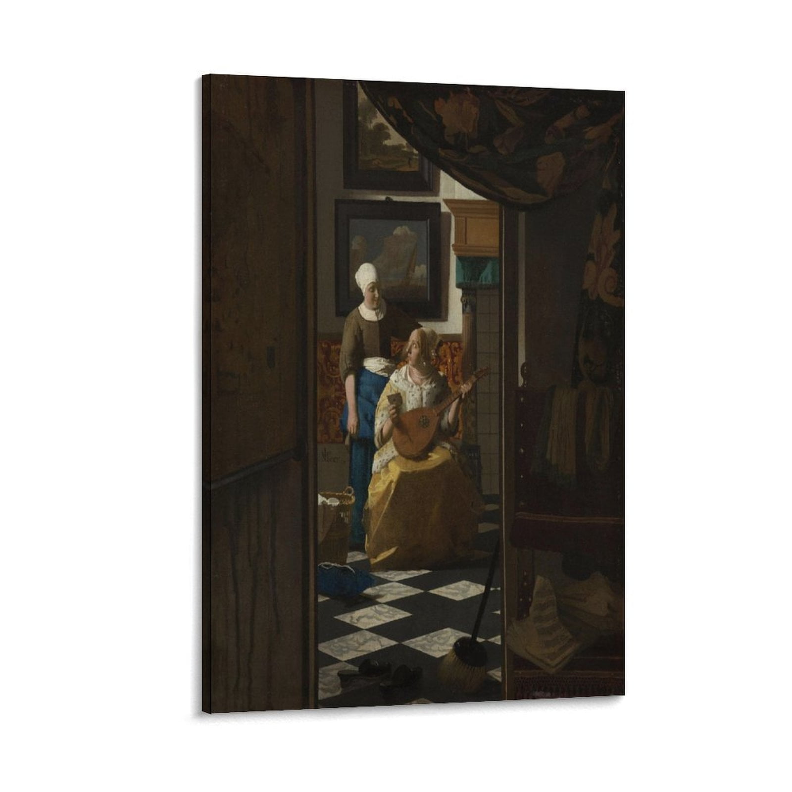 Painter Johannes Vermeer Painting The Love Letter Posters Art Picture ...