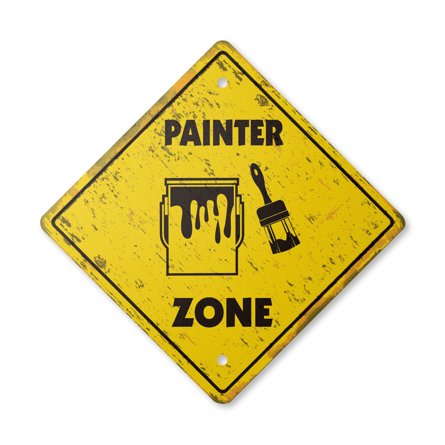 Painter Vintage Crossing Sign Zone Xing | Indoor/Outdoor Plastic | 20 ...