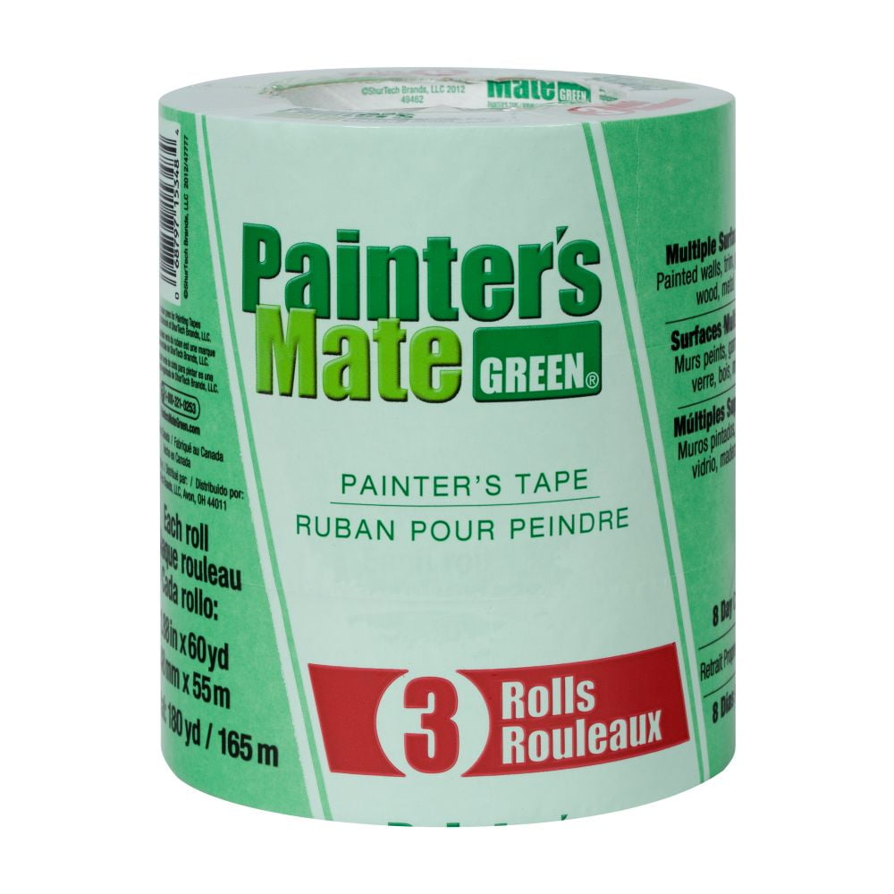Painter's Mate Painter's Tape, Green, 3 Ct - Walmart.com