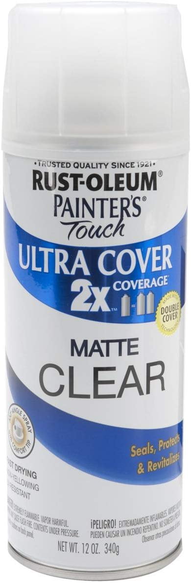 Painter's Touch 2X 12 Oz Clear Matte Cover Spray Paint [Set of 6 ...