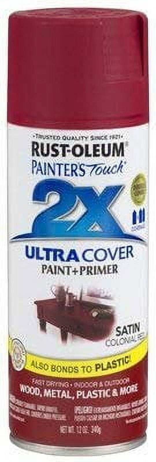 Painter's Touch 2X 12 Oz Colonial Red Cover Spray Paint Satin [Set of 6 ...