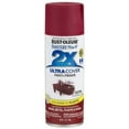Painter's Touch 2X 12 Oz Colonial Red Cover Spray Paint Satin [Set of 6 ...