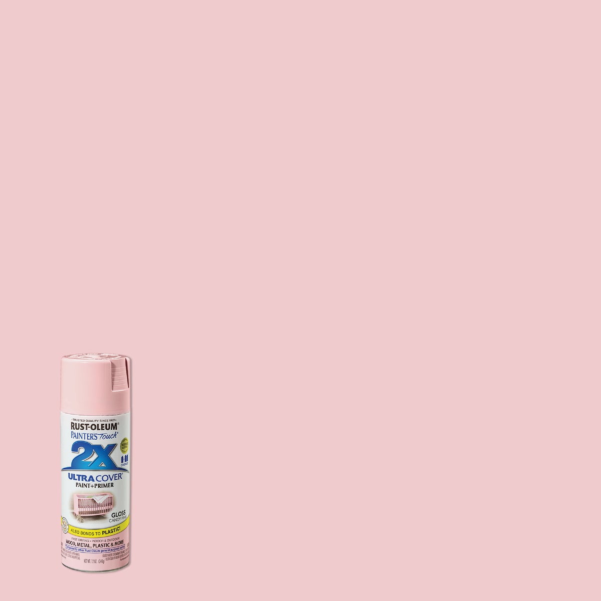 Rust-Oleum Painter's Touch 2X Ultra Cover Gloss Candy Pink Spray Paint ...