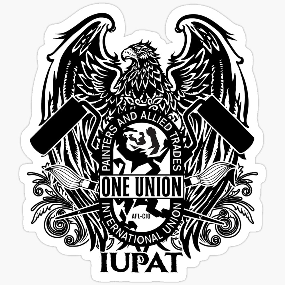 Painters One Union Sticker Phone Decal Water Bottle Stickers Car Decals ...