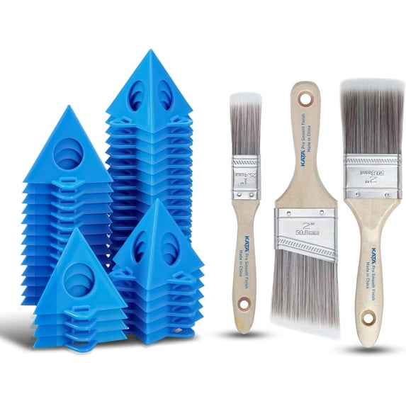 Painters Painting Pyramid Stands - 36pcs Paint Triangle Stand Cabinet ...