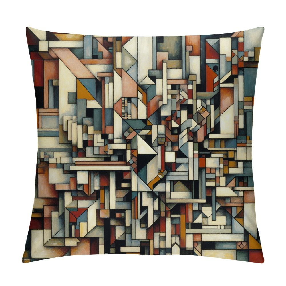 Painting Abstract Art Square Decorative Cushion Covers for Sofa Couch ...