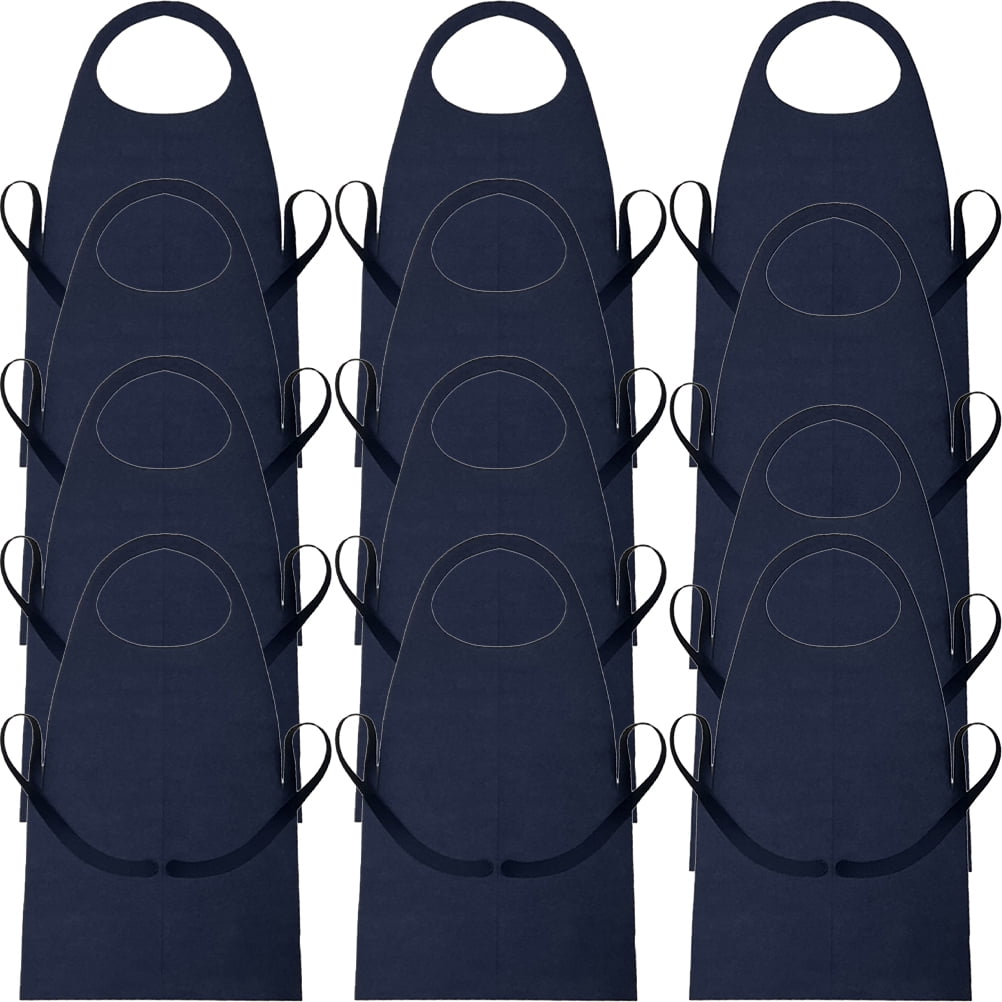 12 Pcs Disposable Non-Woven Fabric Painting Aprons for Kids and Adults ...